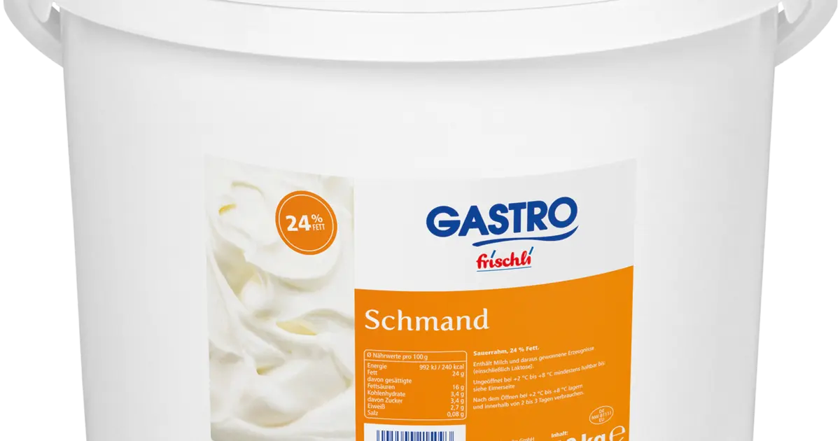 GASTRO Schmand Sauerrahm 24 % Fett | frischli Foodservice